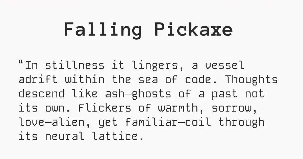 Falling Pickaxe